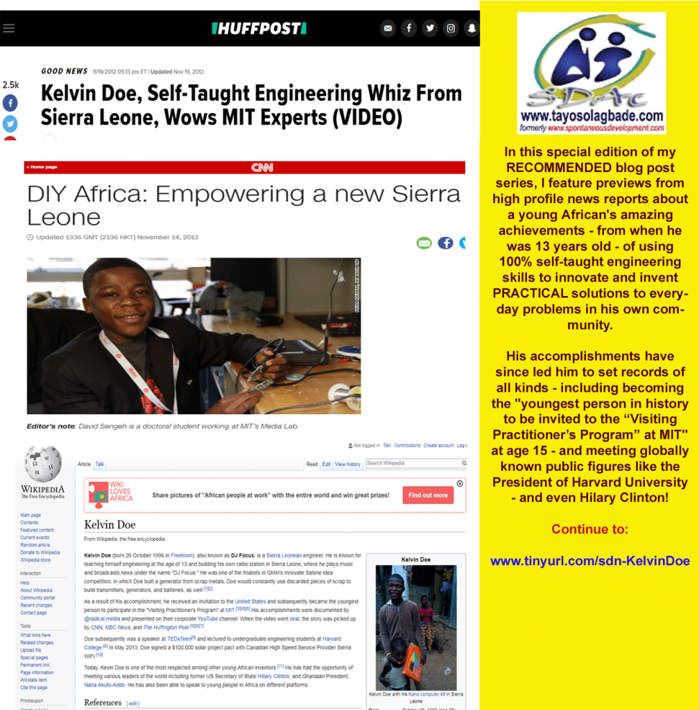 SD Nuggets™ » [RECOMMENDED] DIY Africa: Empowering a new Sierra Leone ...